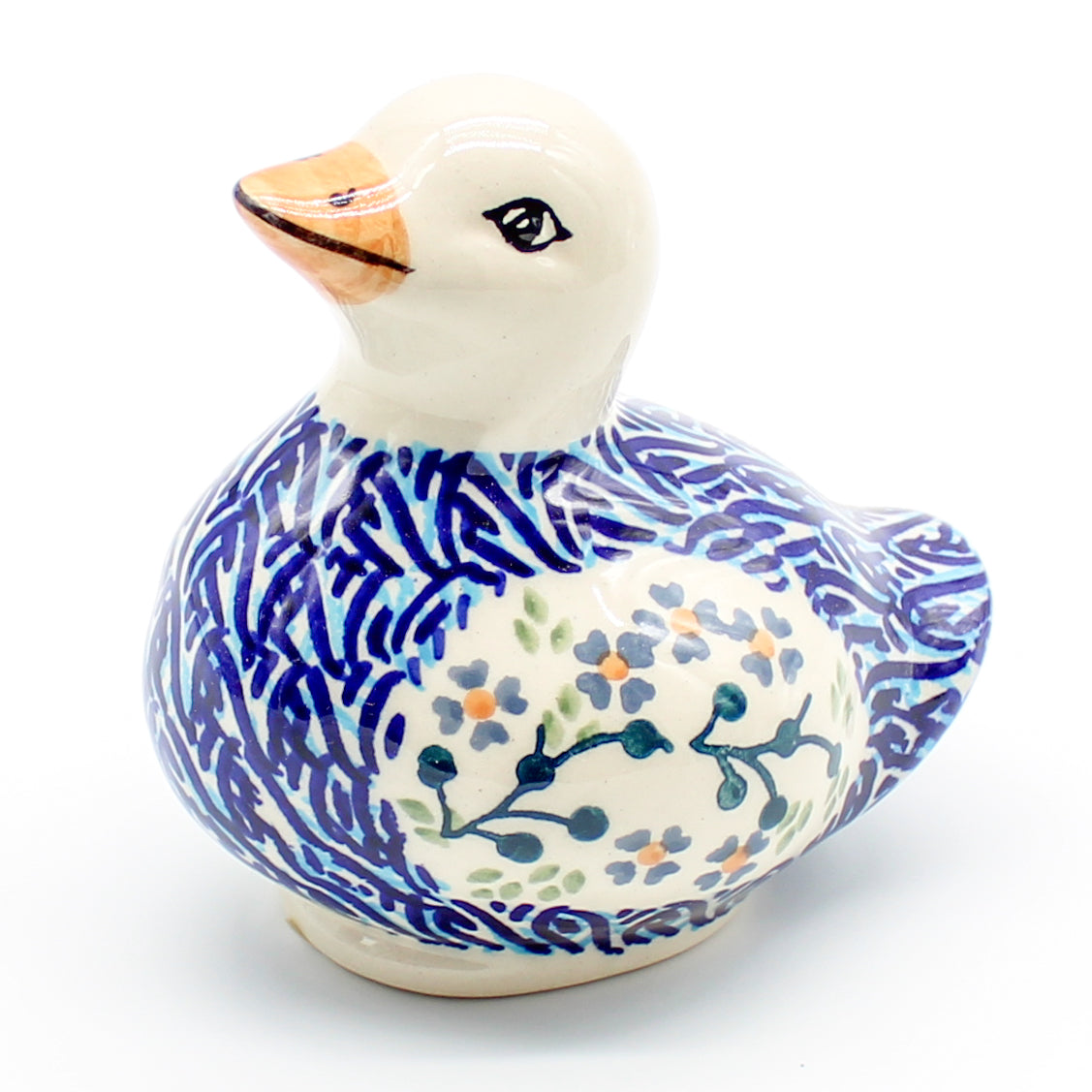 Lg Duck-Miniature in Blue Meadow – Janelle Imports