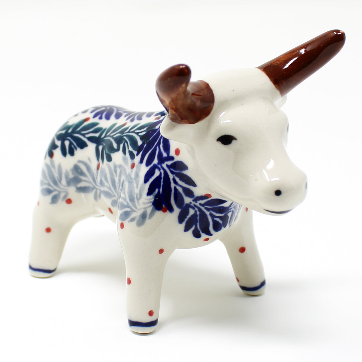 Bull-Ornament in Spruce Garland – Janelle Imports