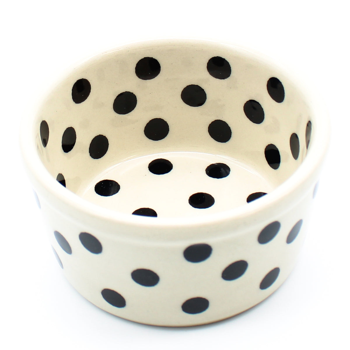 Custard Bowl 8 oz in Black Polka-Dot – Janelle Imports