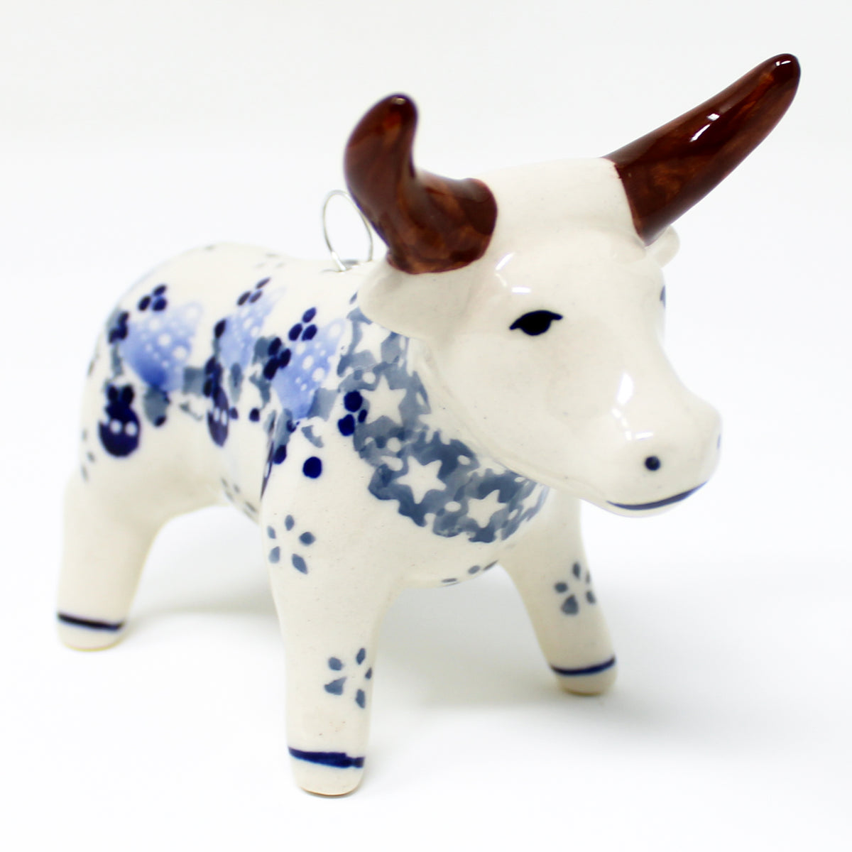 Bull-Ornament in Holiday Bells – Janelle Imports