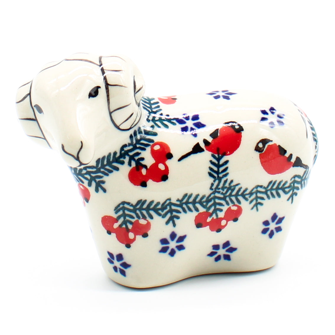 Easter Ram - Miniature in Red Cardinals – Janelle Imports