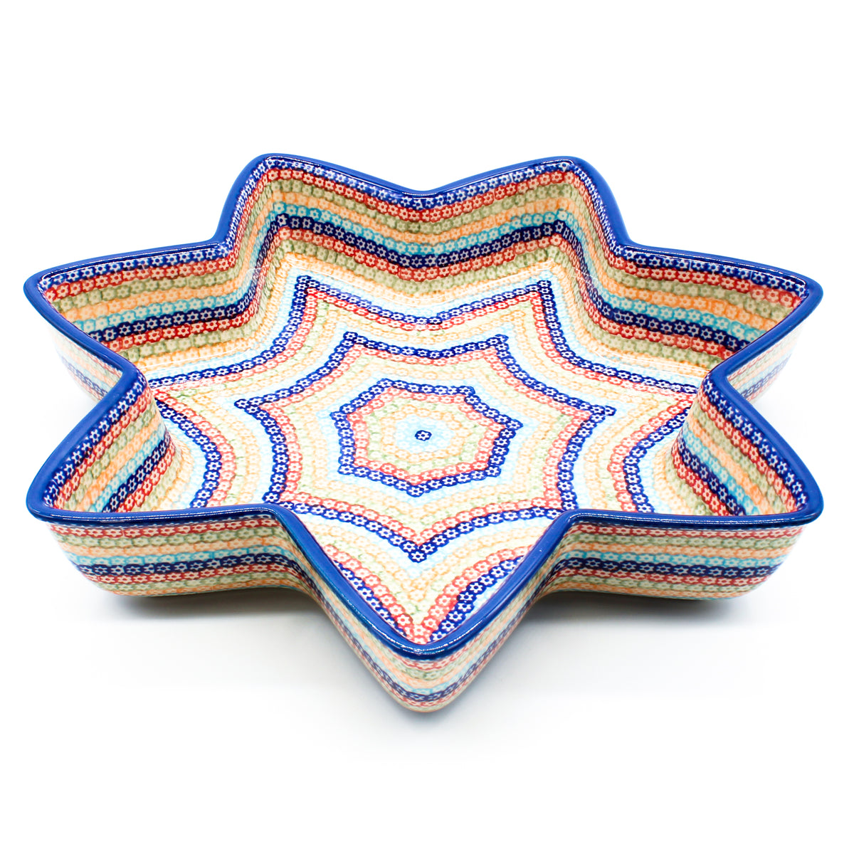 Star Server in Multi-Colored Flowers – Janelle Imports