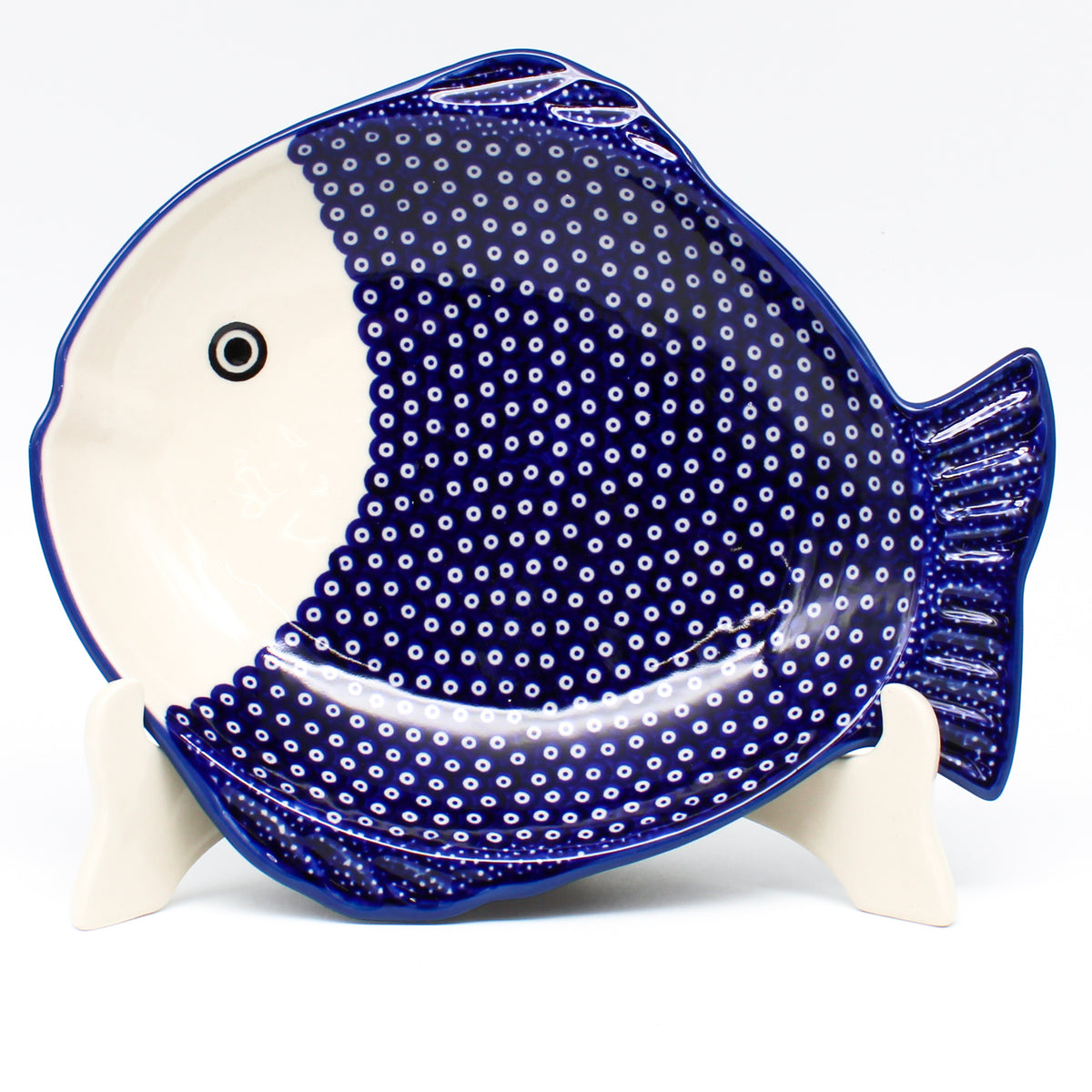 Lg Fish Server in Blue Elegance – Janelle Imports