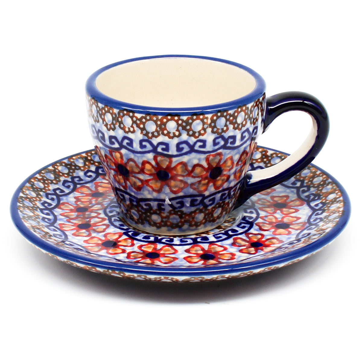 Espresso Cup w/Saucer 2 oz in Earth Tones – Janelle Imports