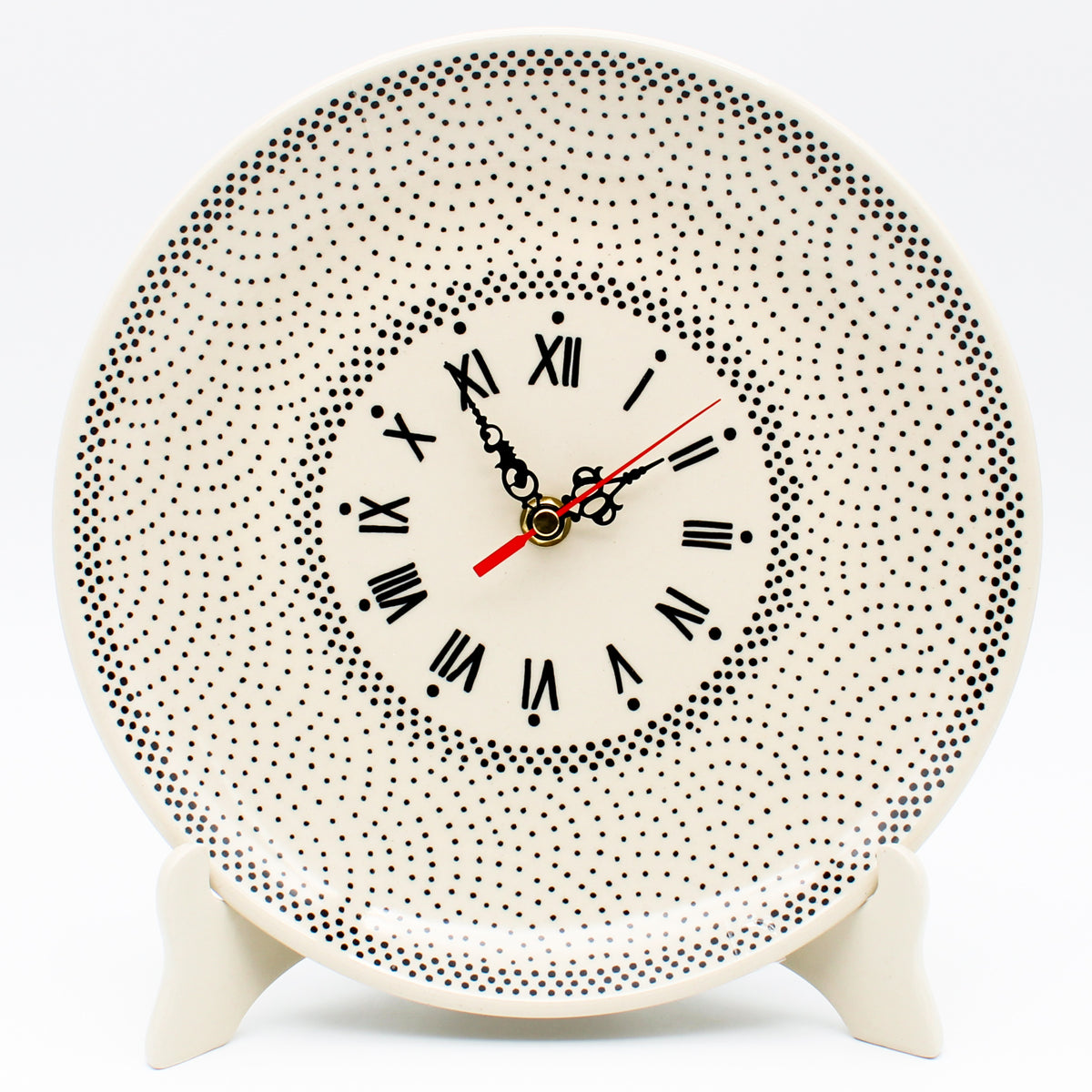 Plate Wall Clock in Black Elegance – Janelle Imports