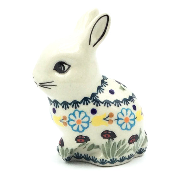 Lg Rabbit-Miniature in Ladybugs – Janelle Imports