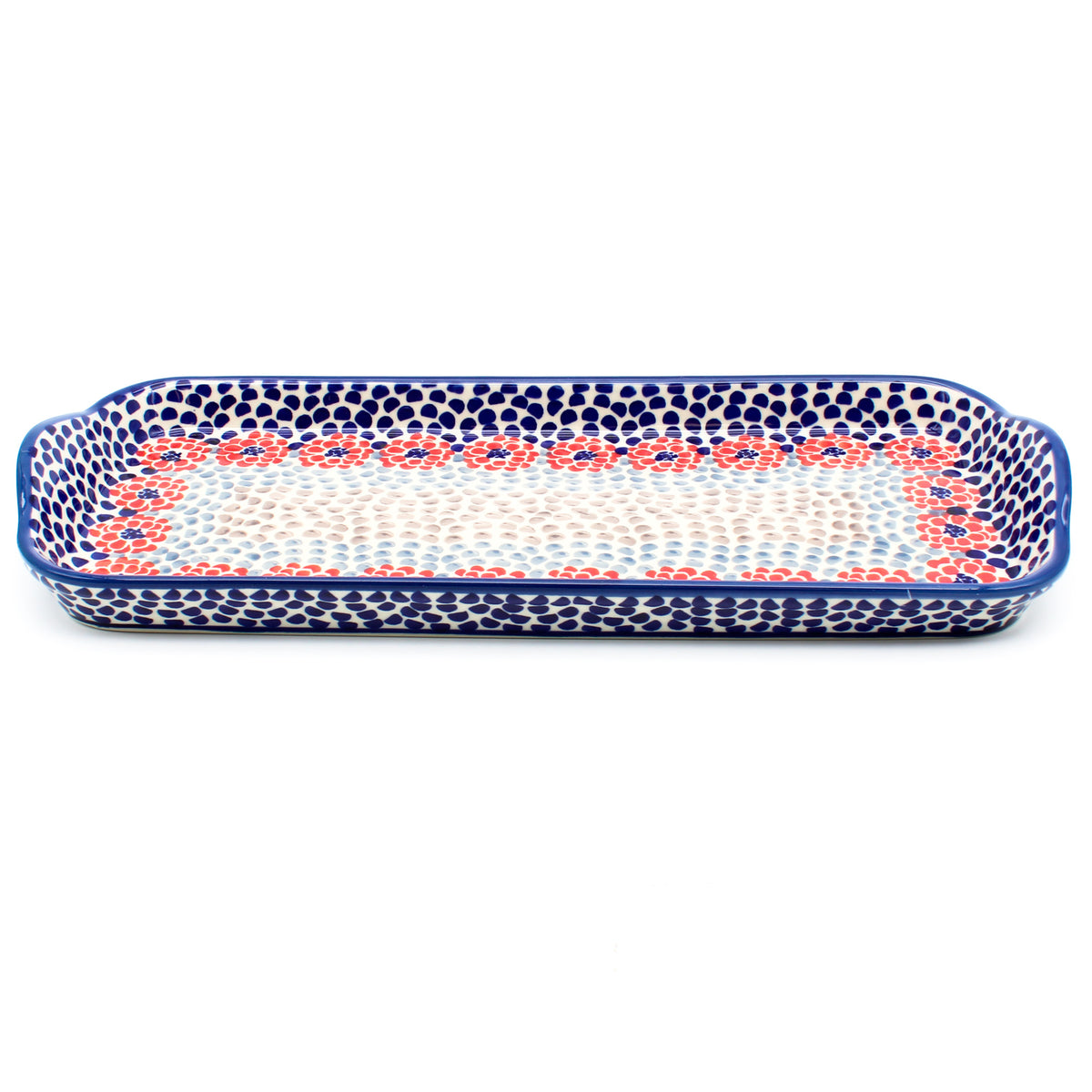 Bread Server w/Handles in Red Zinnia – Janelle Imports