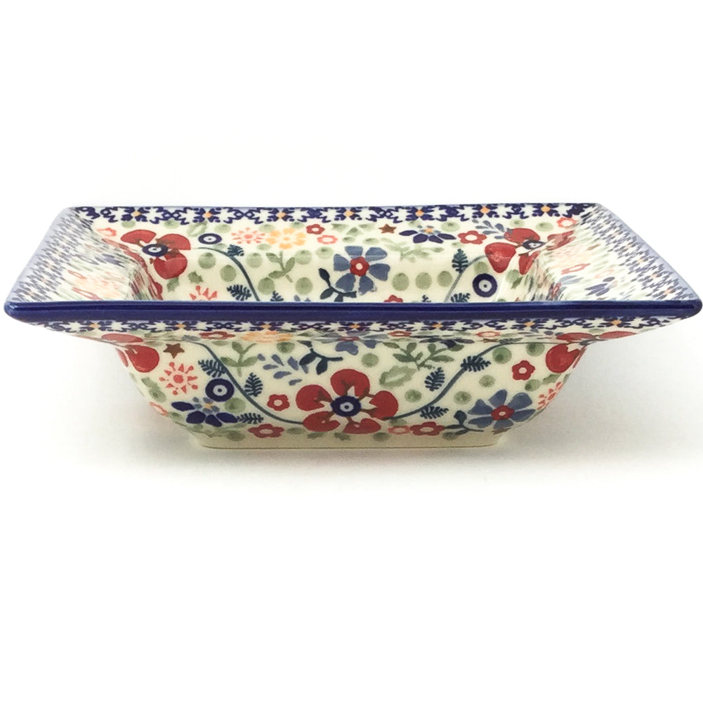 Square Soup Plate in Summer Arrangement – Janelle Imports